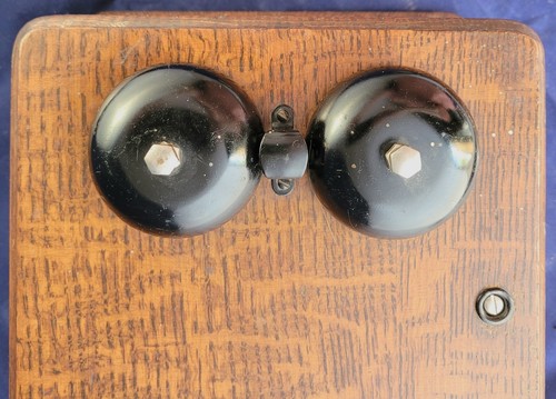 Stromberg-Carlson Telephone Magneto Crank Oak Ringer Box Good Condition ...