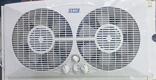 SMC Twin Window Fan, 2 fans which can be set to: intake, exhaust ...