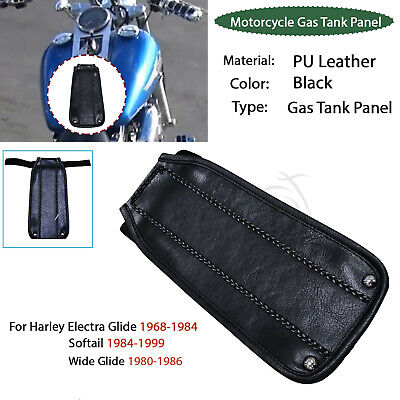PU Leather Gas Tank Panel Bib For Harley Softail 84-99 FXST FXSTC ...