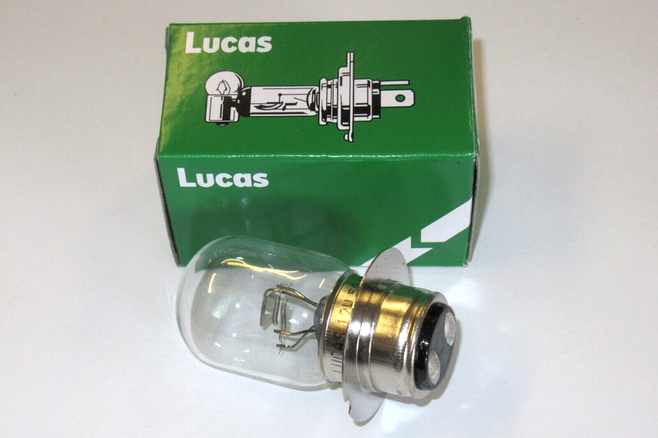 Lucas 12v Headlight Bulb 50/40W Watt Triumph Norton BSA Lucas Type Lamp ...