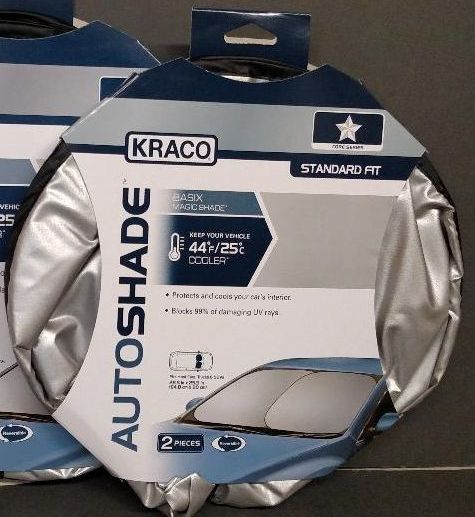 Kraco Auto Expressions Basix Standard Windshield Magic Shade Sunshade ...