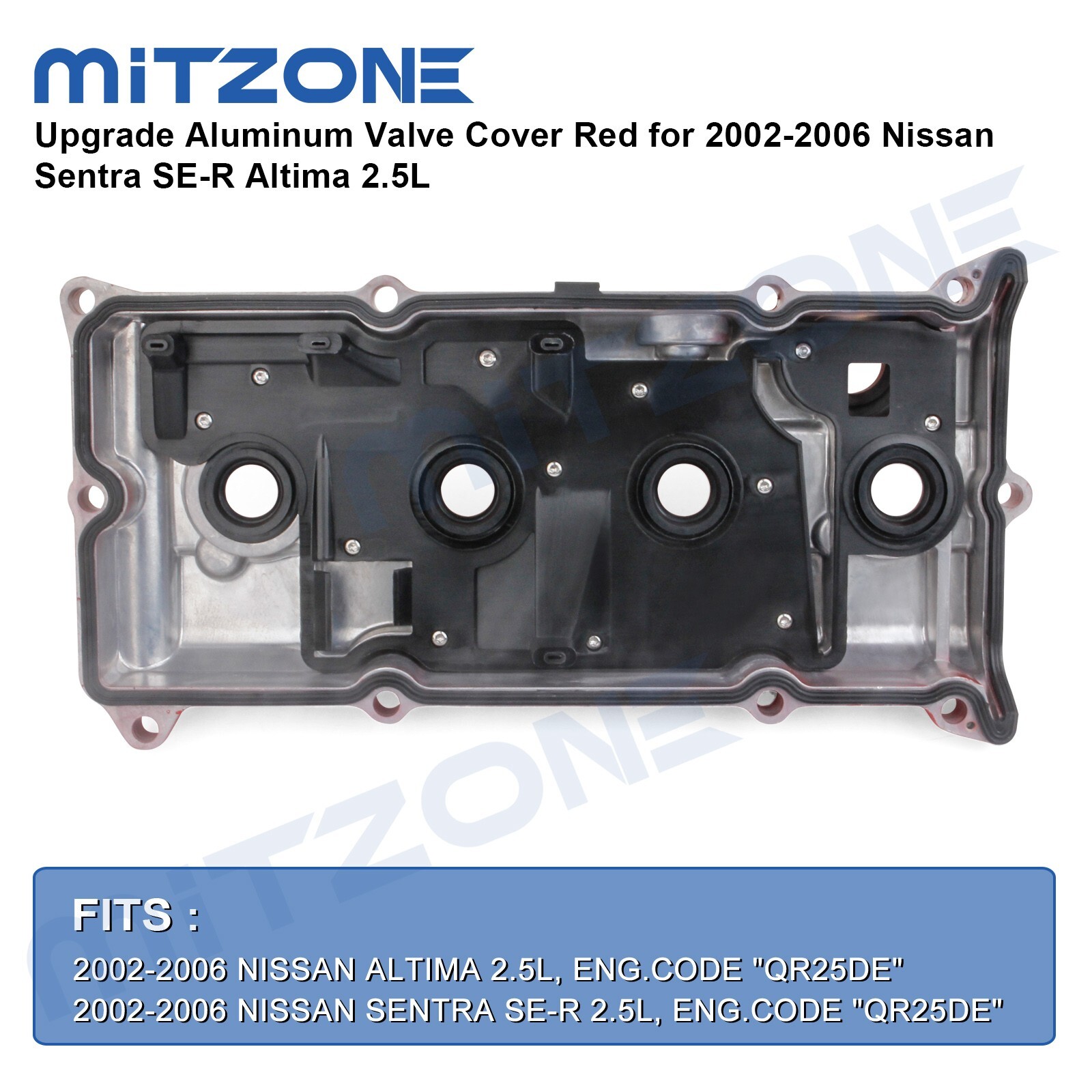 Upgraded Aluminum Valve Cover Red for 2002-2006 Nissan Sentra SE-R ...