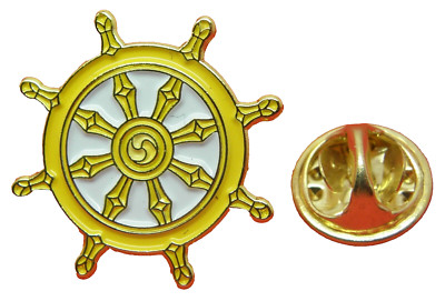 Wheel of Dharma Pin Badge Dharmachakra Law Buddhism Buddha Brooch | eBay