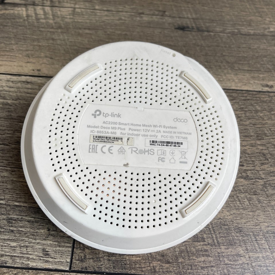 TP-Link Deco M9 Plus AC2200 White Smart Whole Home Mesh Wi-Fi System ...