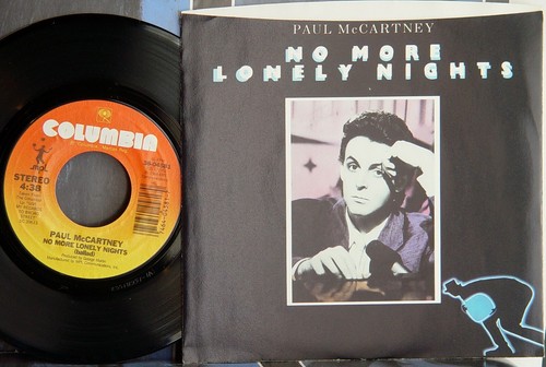 7-INCH: Paul McCartney - No More Lonely Nights 1984 Columbia Pitman ...