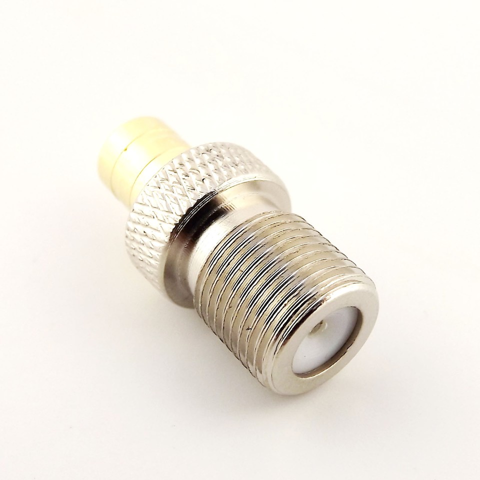 F Female Jack to SMB Female Jack Straight RF Coaxial Adapter Connector ...