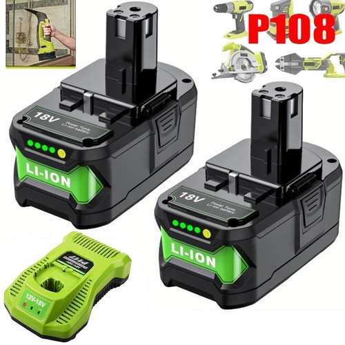 18V batterie Pour RYOBI 8000mAh ONE & Plus batterie lithium RB18L50 ...