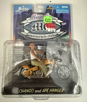 JADA HOMIE ROLLERZ MC MOTORCYCLE CLUB CHANGO and APE HANGER Gold 1:24 ...