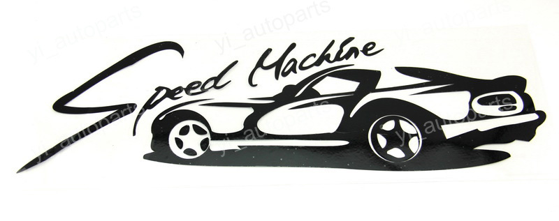 Speed Car Headlight Taillight Eyebrow Decal Sticker Vinyl 13.5" X 4.5 ...