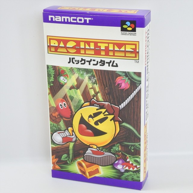 U1501 Nintendo Super Famicom Pac in Time Pac-man Japan SFC SNES w/box ...