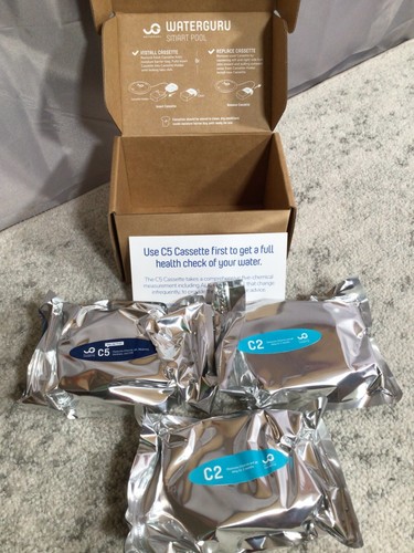 WaterGuru Cassette C2/C5 Combo - 3 Pack, SENSE S2 Devices *NEW/OPEN BOX ...