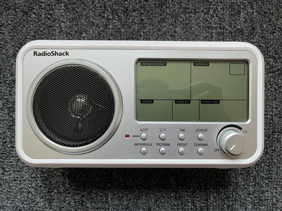 RadioShack 1201476 AM/FM/Weather Tabletop Radio with Alert USED SEE ...
