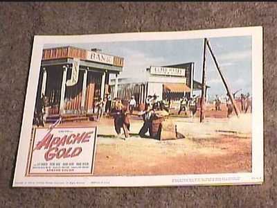 APACHE GOLD 1965 LOBBY CARD #3 WESTERN | eBay
