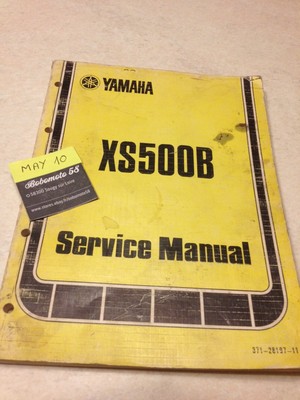 Yamaha XS500B XS500 B XS 500 Workshop Service Manual English | eBay
