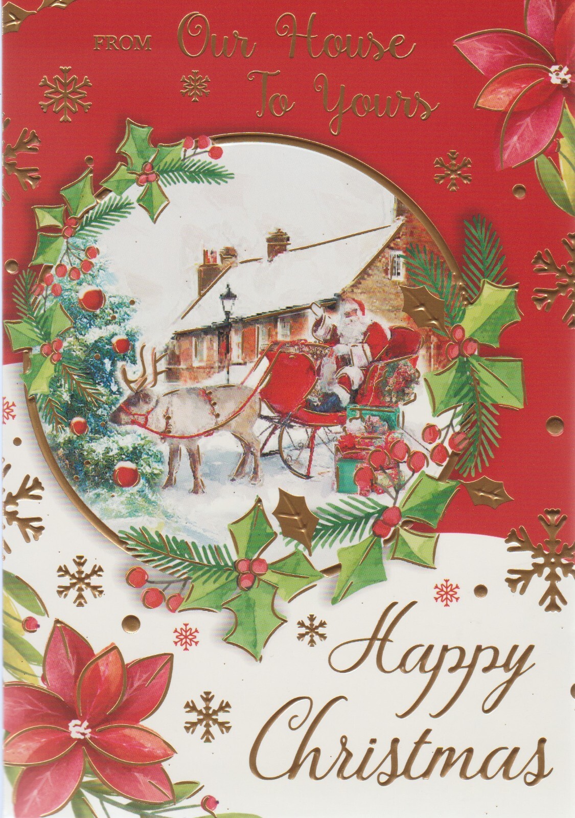 From Our House To Your House Christmas Card ~ Cute & Traditional | eBay