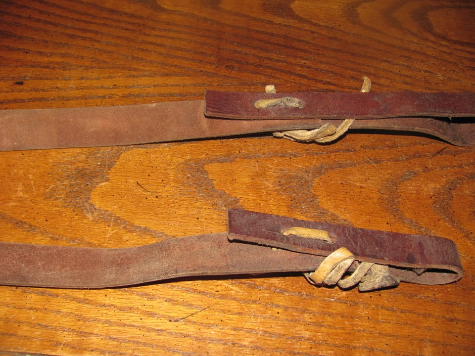 Russian Expedient sling Brown leather with tie ends carbine m44 smg ...