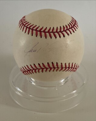 PUDGE RODRIGUEZ AUTOGRAPHED SIGNED OMLB BASEBALL STEINER COA SIGNATURE ...