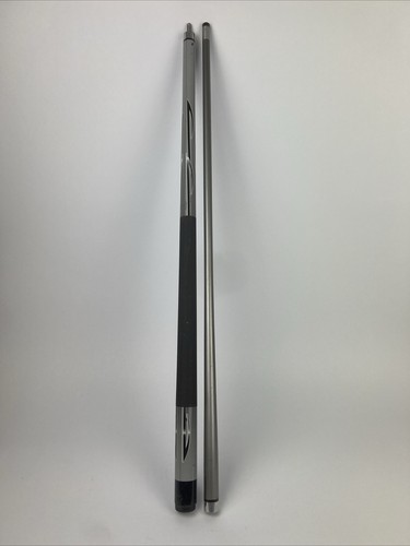 Sportcraft Fiberglass Graphite Pool Cue Two-Piece Silver 19oz | eBay