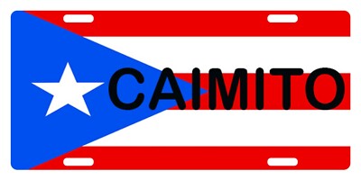 Puerto Rico Flag CAIMITO 6" X 12" License Plate PR Boricua Emblem | eBay