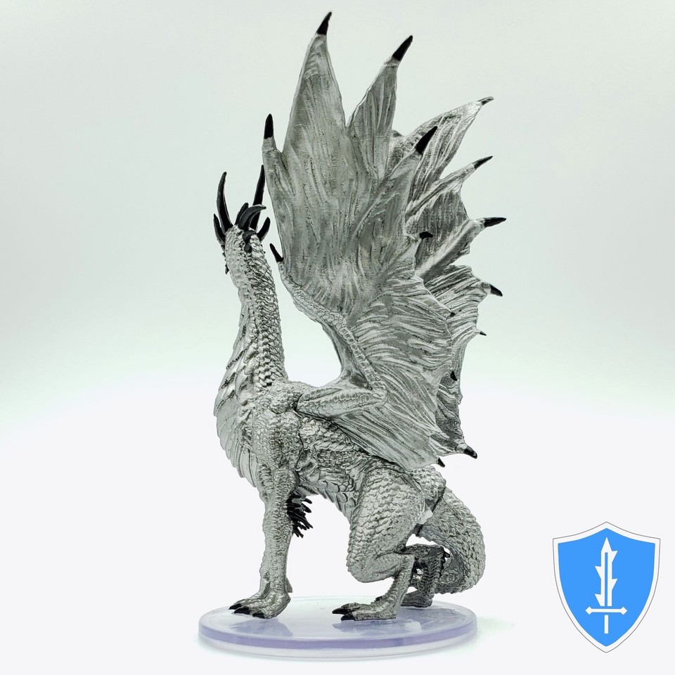 Large Silver Dragon - Rusty Dragon Inn #41 Pathfinder Battles D&D ...