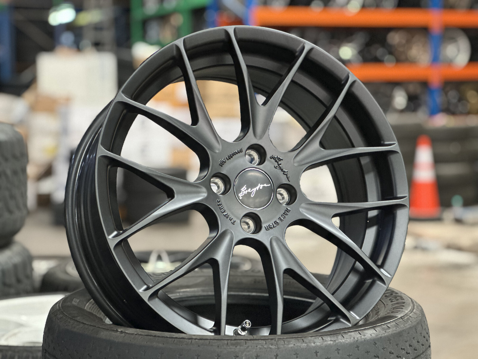 17x7 Breyton GTS-R Black (4 Wheel) 4x100 Mini Cooper S JCW R52 R53 R55 ...