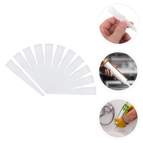 30 Pcs Silicon Sealant Pointed Plastic Tube Nozzles Caulking Device ...