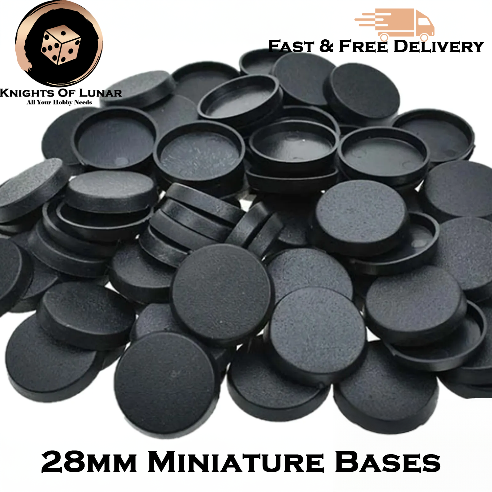 28mm Round Bases Miniature Models Wargaming compatible Warhammer 40K ...