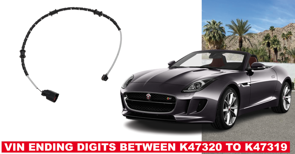 2014-2017 (Vin) Genuine Jaguar Disc Brake Front Brake Sensor C2P17004 ...