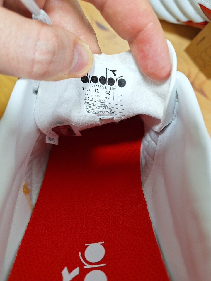 Diadora Men’s 12 BRASIL ELITE 2 R LPU Firm Ground Soccer Cleats White ...