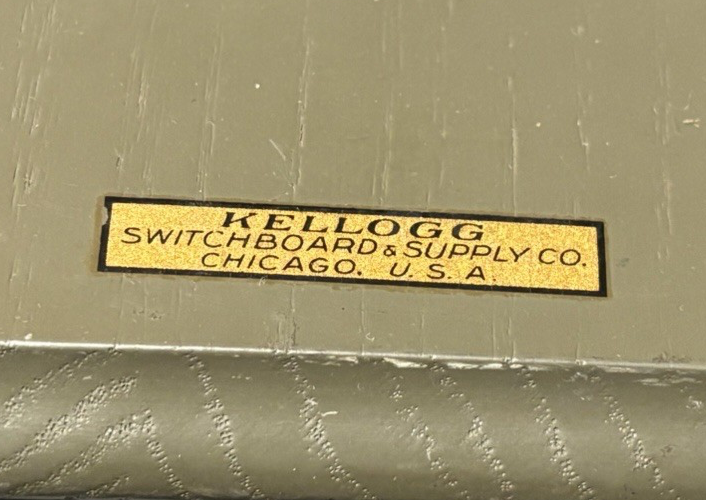 WWII US Navy Green Kellogg Telephone Call Box 5812-MX, Dated April 1945 ...