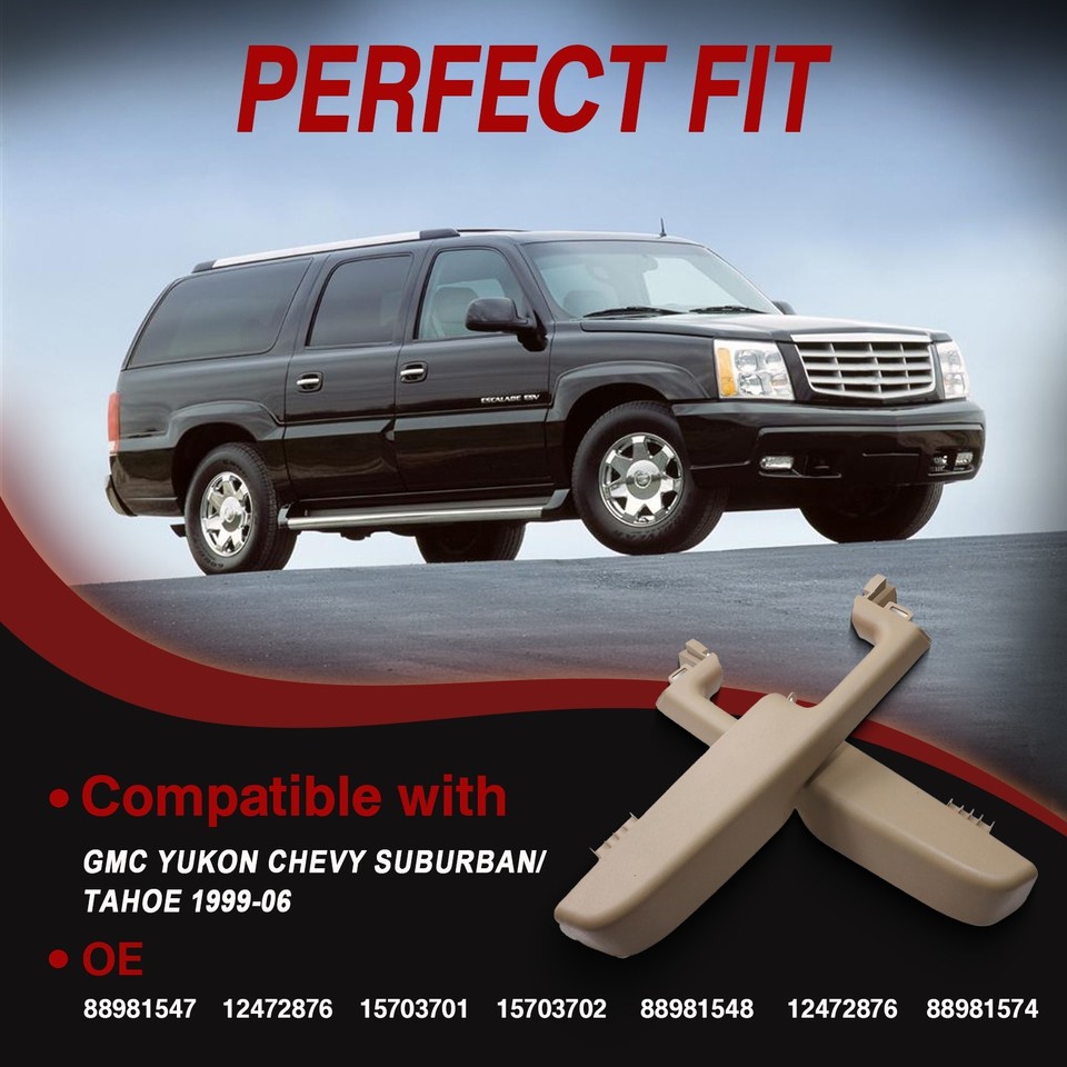 Front Left+Right Door Armrest Handle Fits GMC Yukon Chevy Suburban ...