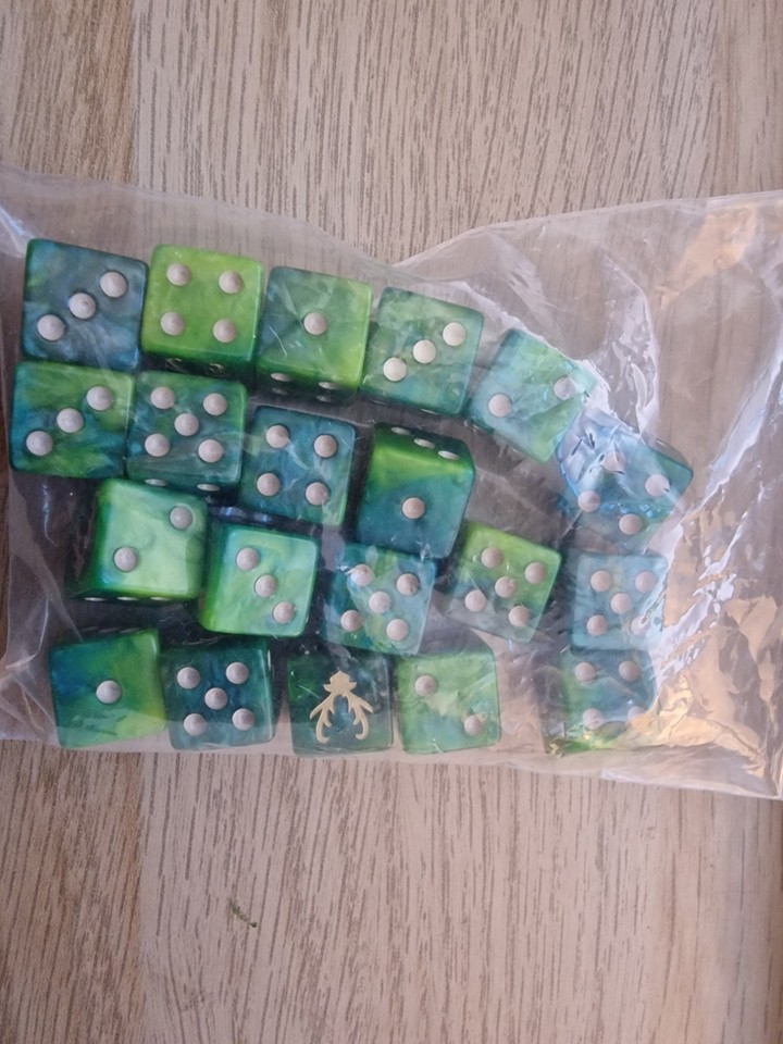 Sylvaneth / Wood Elves Dice Set x20 - Warhammer Age Of Sigmar / The Old ...