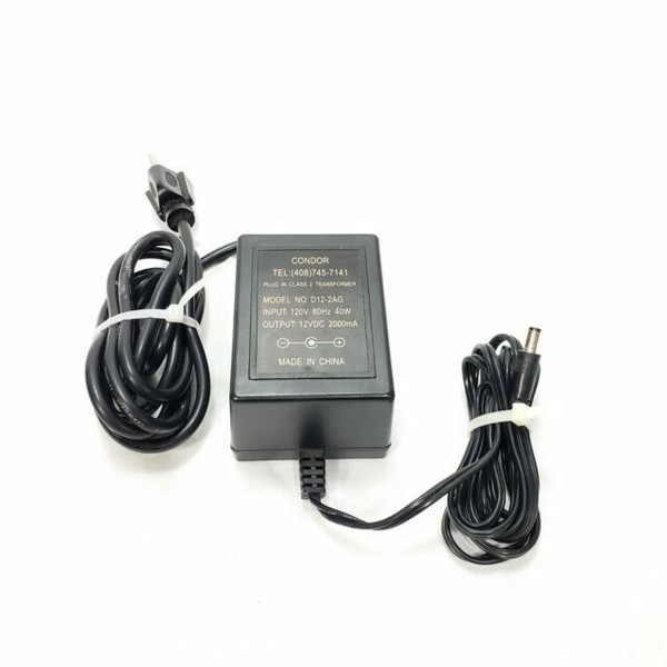 Condor D12-2ag Plug in Class 2 Transformer AC Adapter Power Supply 120v ...