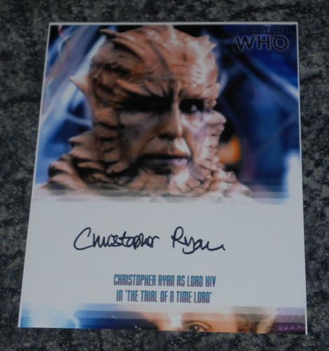 CHRISTOPHER RYAN - DR WHO - 10x8 PHOTO SIGNED (59) | eBay UK