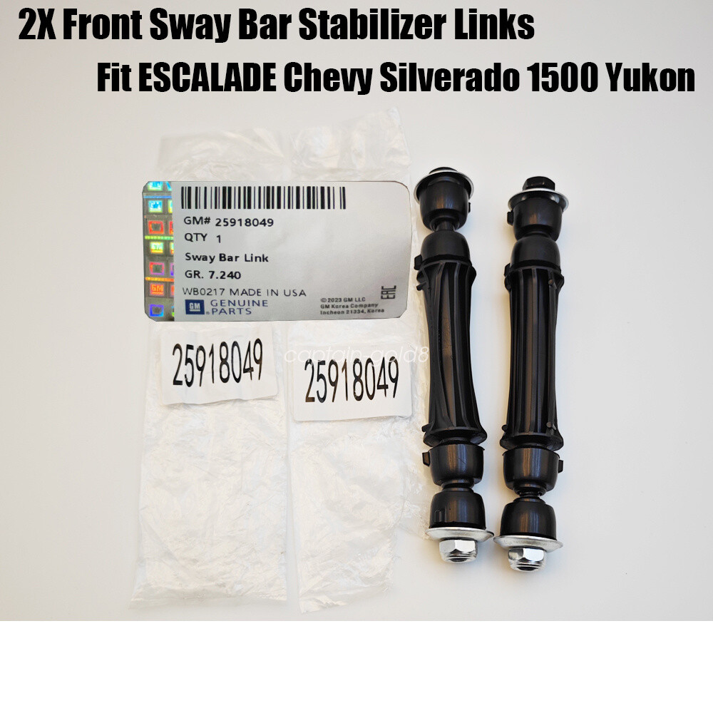 2* Front Sway Bar Link For Chevy Silverado Sierra 1500 2007-2016 Tahoe ...