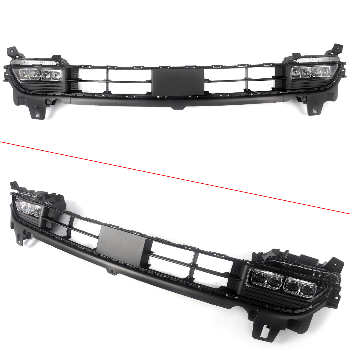 Fits 2020+ Kia Telluride Front Lower Grille With LED DRL Foglight ...