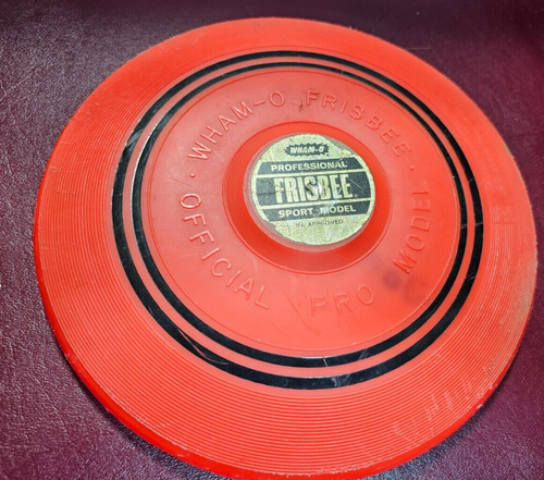 Vintage 1974 Wham-O Professional Frisbee Sport Model - Fire Orange ...
