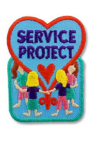 Girl Community SERVICE PROJECT Fun Patches Crests Badges SCOUTS GUIDES ...