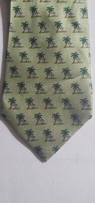 2-47 New Mens Necktie Silk Tropicals by Tango Palm Trees green | eBay