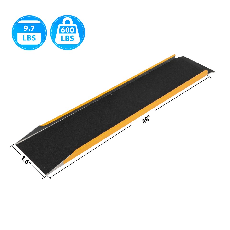 4FT Titan Ramps Shed Ramp Aluminum Loading Ramp 600 Lbs for Pick up Law ...