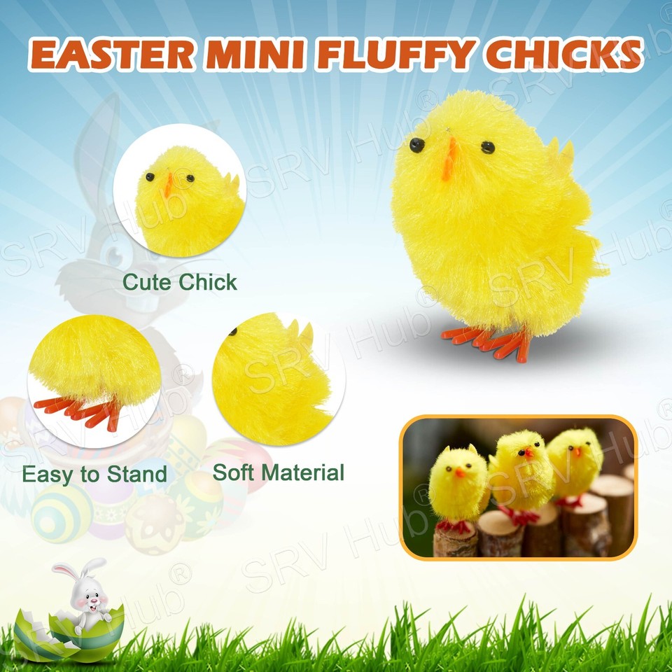Multi Colored Chenille Chicks Goggles Chicks Light UP Chicks Easter ...