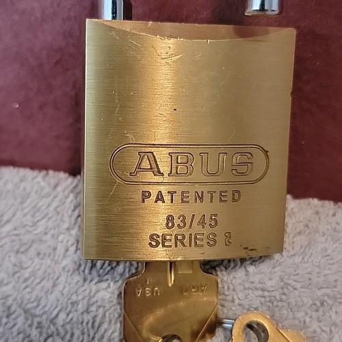 Abus N-83/45 Brass Lock Padlock Rekeyable Schlage - Used Has 1 Key | eBay