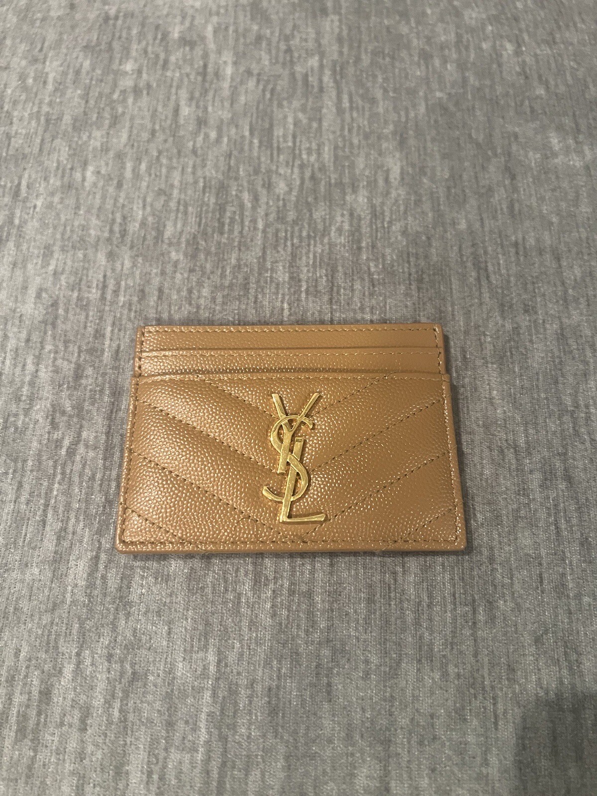 Saint Laurent YSL Cassandre Matelasse Card Case Wall… - Gem
