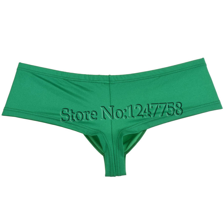 Men Shiny Spandex Thong Boxers Pouch Boxer Briefs Underwear Comfy ...