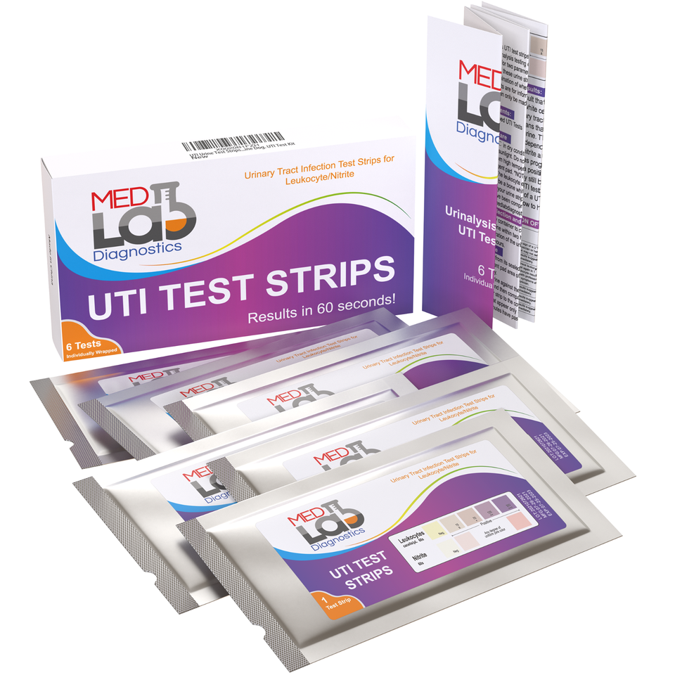 UTI Test Strips for Urinary Tract Infection(6 Individually Wrapped ...