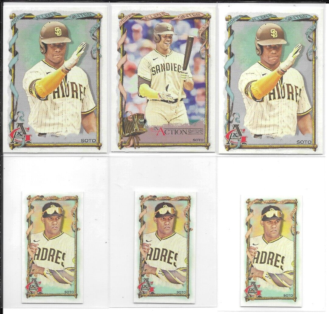 JUAN SOTO CASE HIT IN ACTION 9 CARD INSERT LOT SAN DIEGO PADRES MINT | eBay
