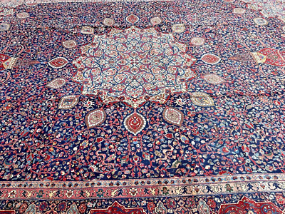 Auth: 1930's Antique Rug Tabreez V n A Museum Collectors Masterpiece ...