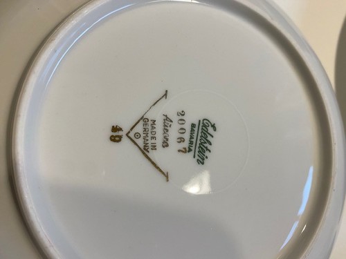 (5) Vintage Edelstein Bavaria Porcelain 7 ½”- Soup Bowls Aurora Pattern ...