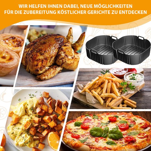 Airfryer Silikonform Heißluftfritteuse Zubehör für Philips 2000Serie 6 ...