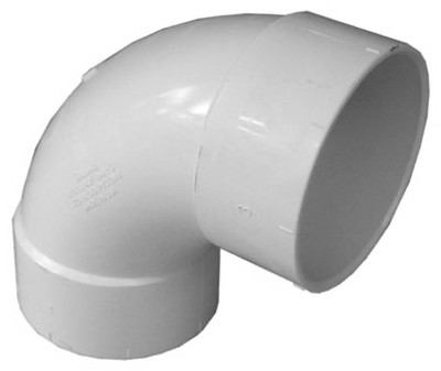 PVC Pipe Long Turn Elbow, 90-Degree, Hub x Hub, 3 In. - 414163BC ...